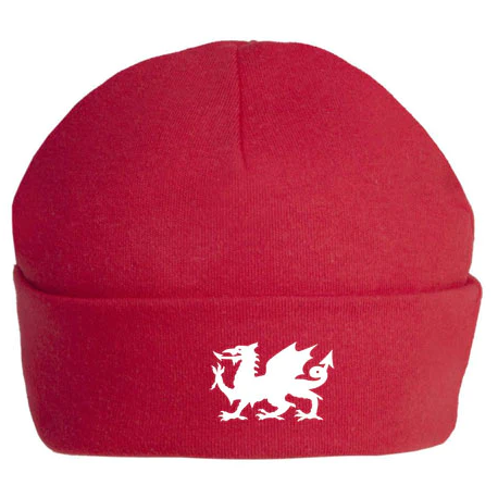 Baby Welsh Dragon Cotton Hat — Just Wales